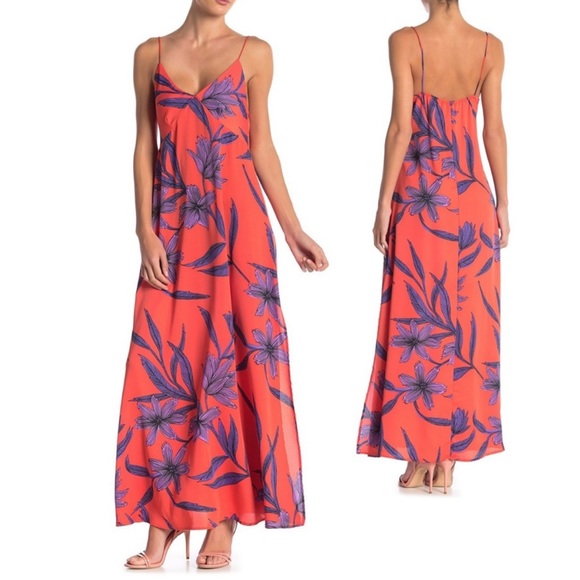 Meghan LA | Dresses | Meghan La Begonia Leaf Cami Maxi Size S | Poshmark